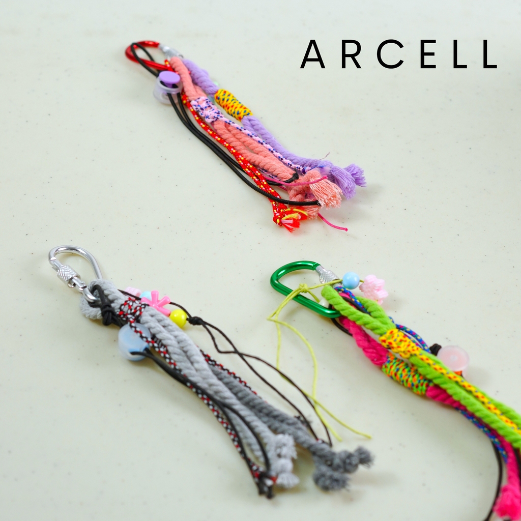 Jual ARCELL - KEYCHAIN PUFFY BAG | Gantungan kunci hiasan tas puffy ...