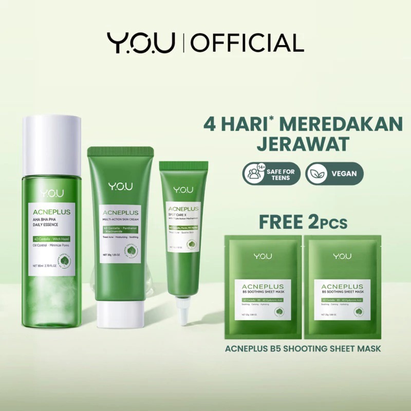 Jual YOU AcnePlus Acne Care Solution Package | Skincare Package | Acne ...