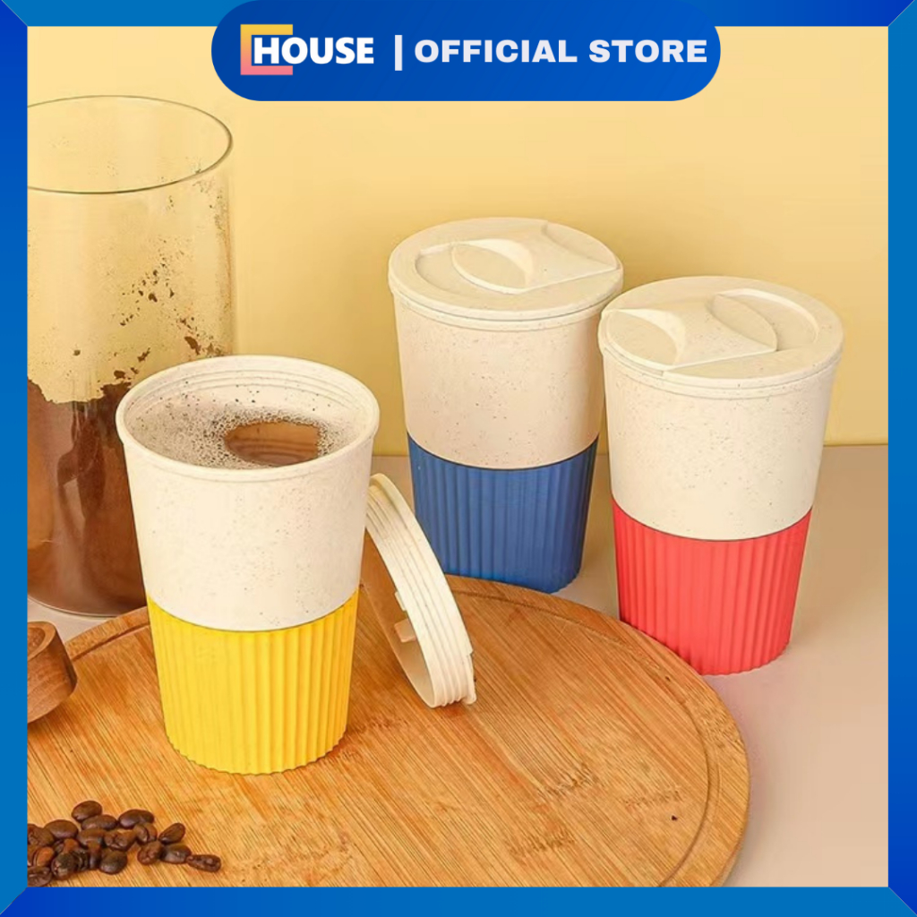 Jual U HOUSE Wheat Straw Mug Kopi / Cangkir Kopi Gaya Jepang Sederhana ...
