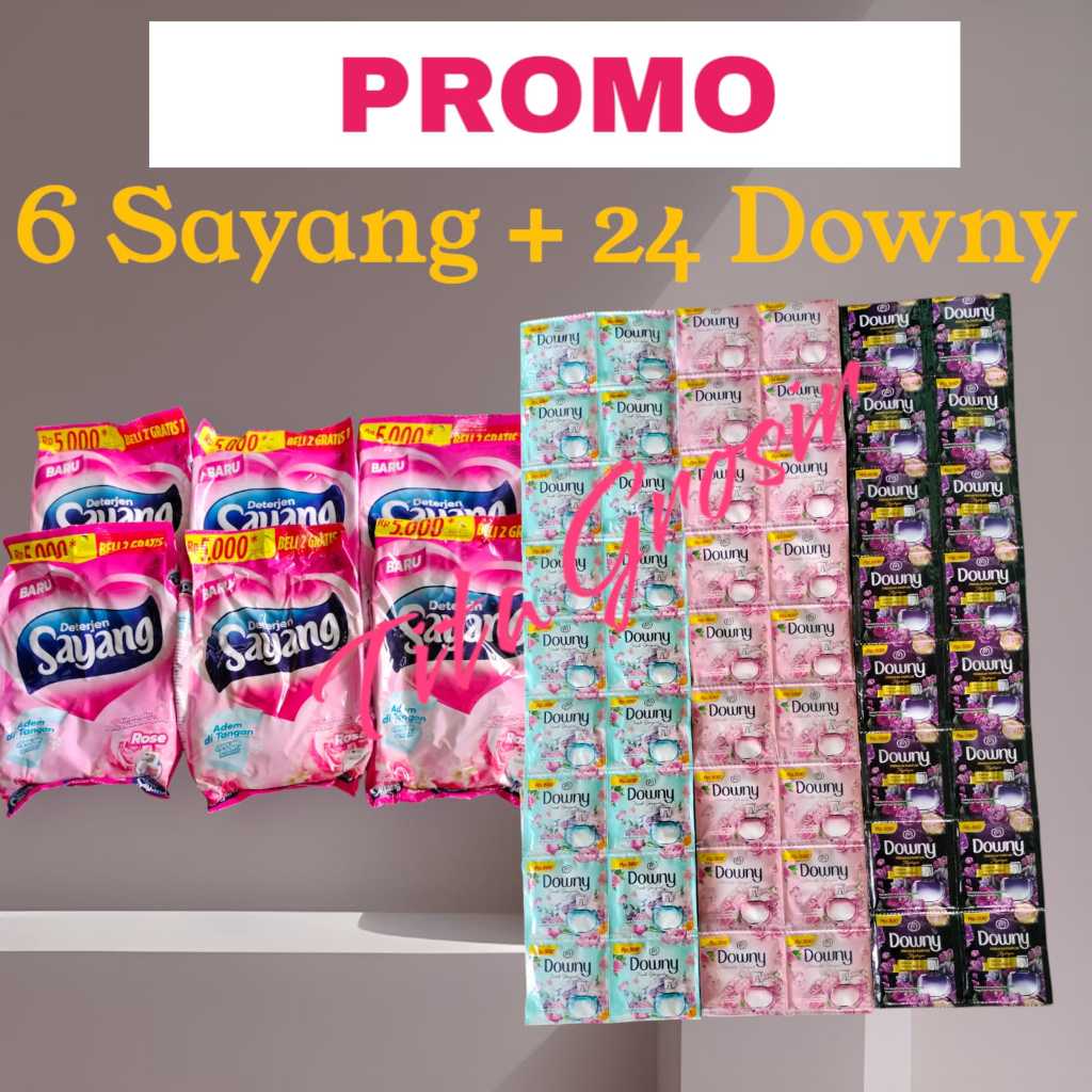 Jual Promo 6 Pcs Sayang 5000 dan 24 Downy 500 | Shopee Indonesia