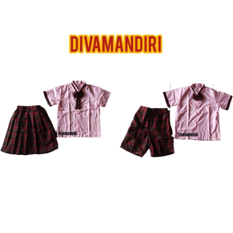 Jual Seragam Anak PAUD/TK Kotak Pendek | Seragam Anak PAUD/TK Kabaret ...