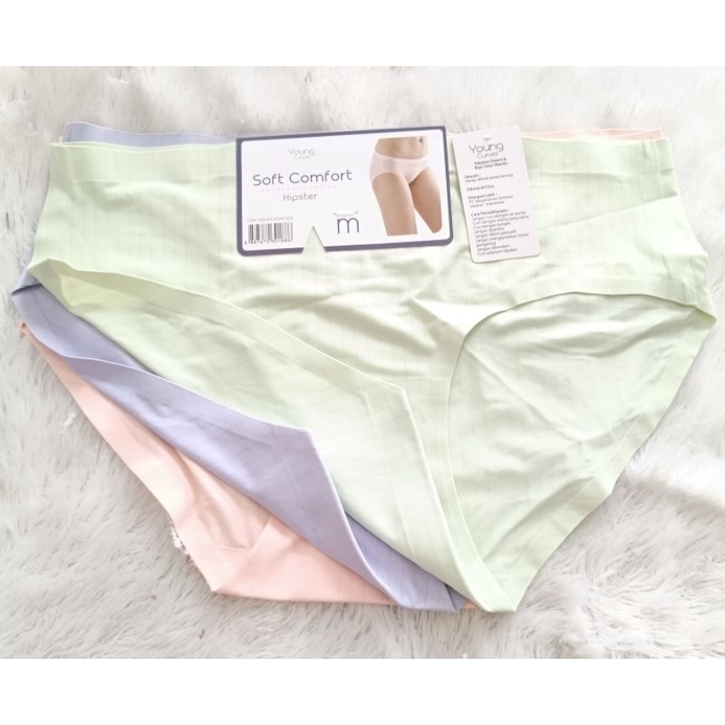 Jual Young curves panty set isi 3 pcs , M,L, C04-100589 | Shopee Indonesia