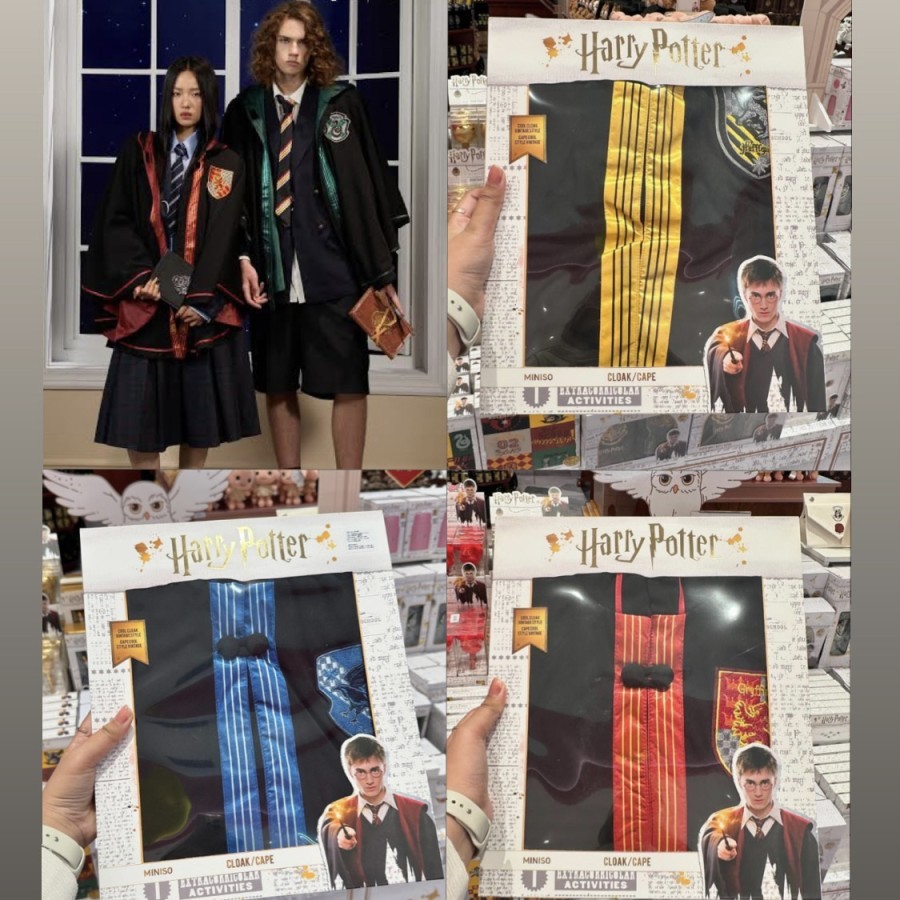 Jual MINISO x HARRY POTTER CLOAK & SCARF GRYFFINDOR ROBE JUBAH KOSTUM ...