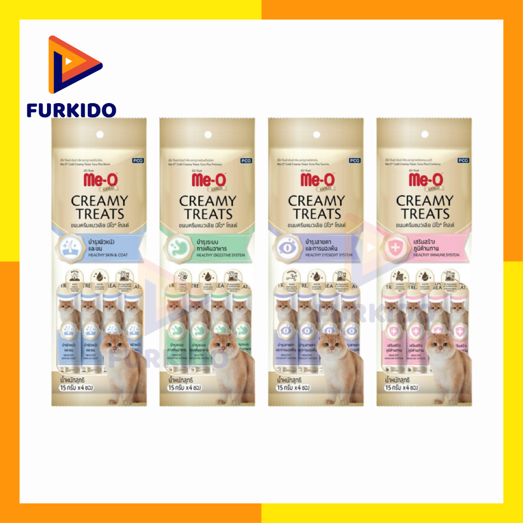 Jual Me-o / Meo Gold Creamy 60 Gr (15 Gr x 4 pcs) / Snack Kucing ...