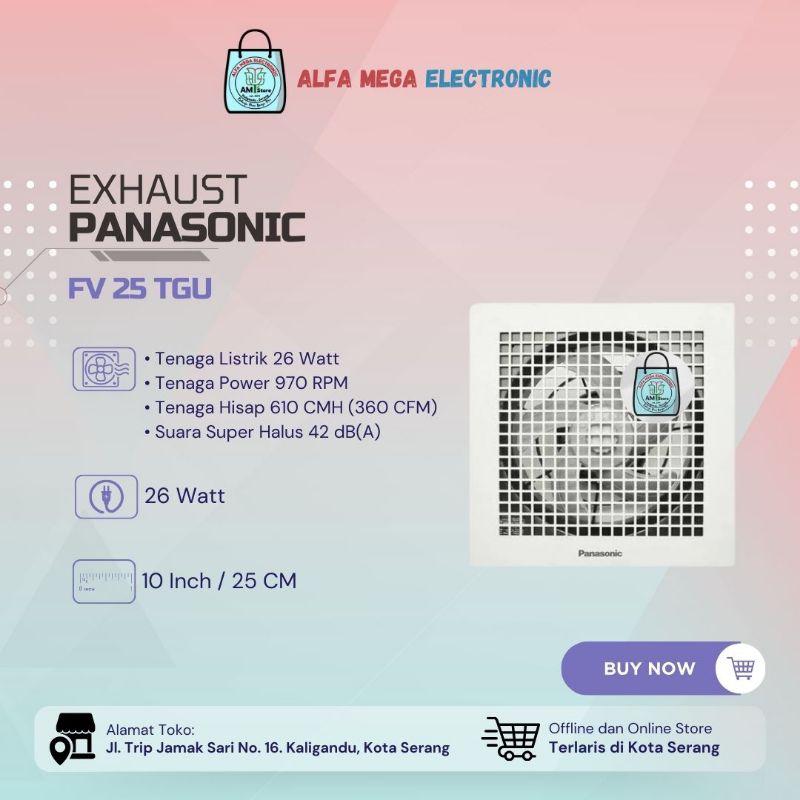 Jual Exhaust Fan Panasonic FV 25 TGU | Shopee Indonesia