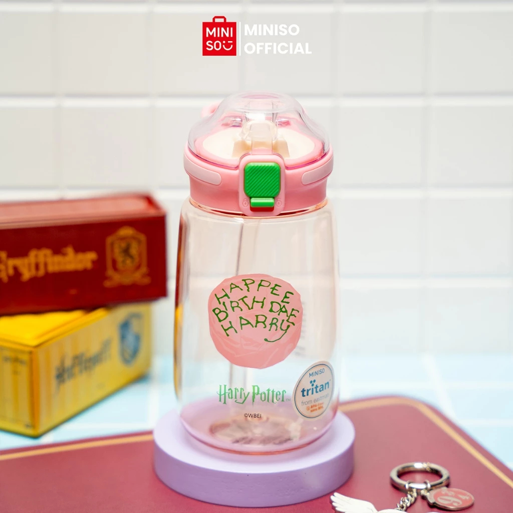 Jual ORIGINAL Miniso x Harry Potter TRITAN Bottle With Auto Flip Lid ...