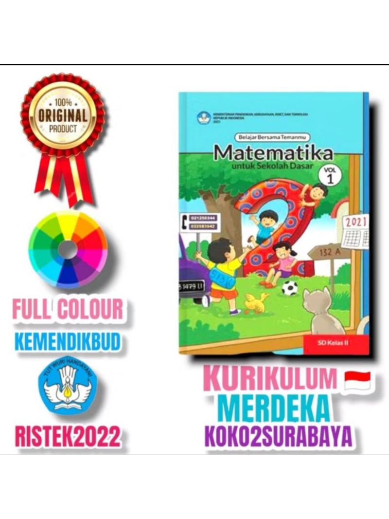Jual BUKU PAKET MATEMATIKA KELAS 2 SD VOL 1 KURIKULUM MERDEKA | Shopee ...