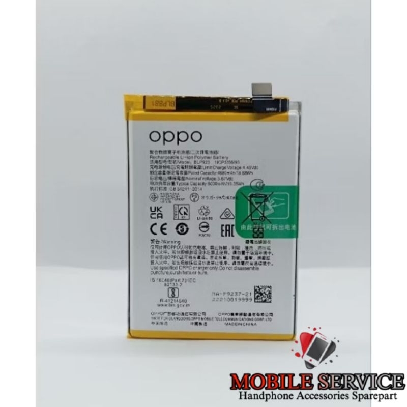 Jual BATERAI BATRE BATRAI BATTERY OPPO A77S 4G BLP923 ORIGINAL 5000MAH ...