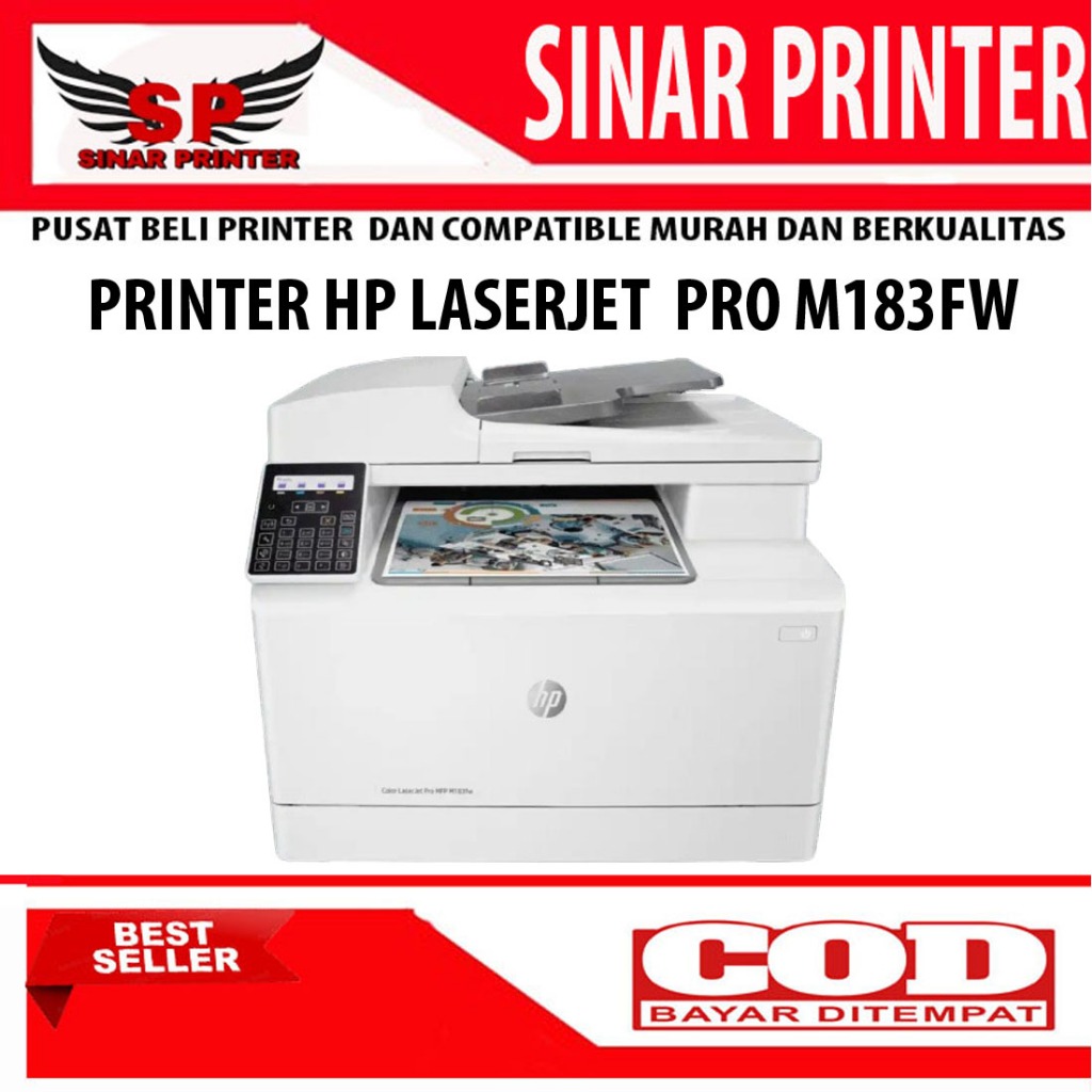Jual PRINTER HP LASERJET PRO MFP M183fw M 183 FW siap pakai | Shopee ...