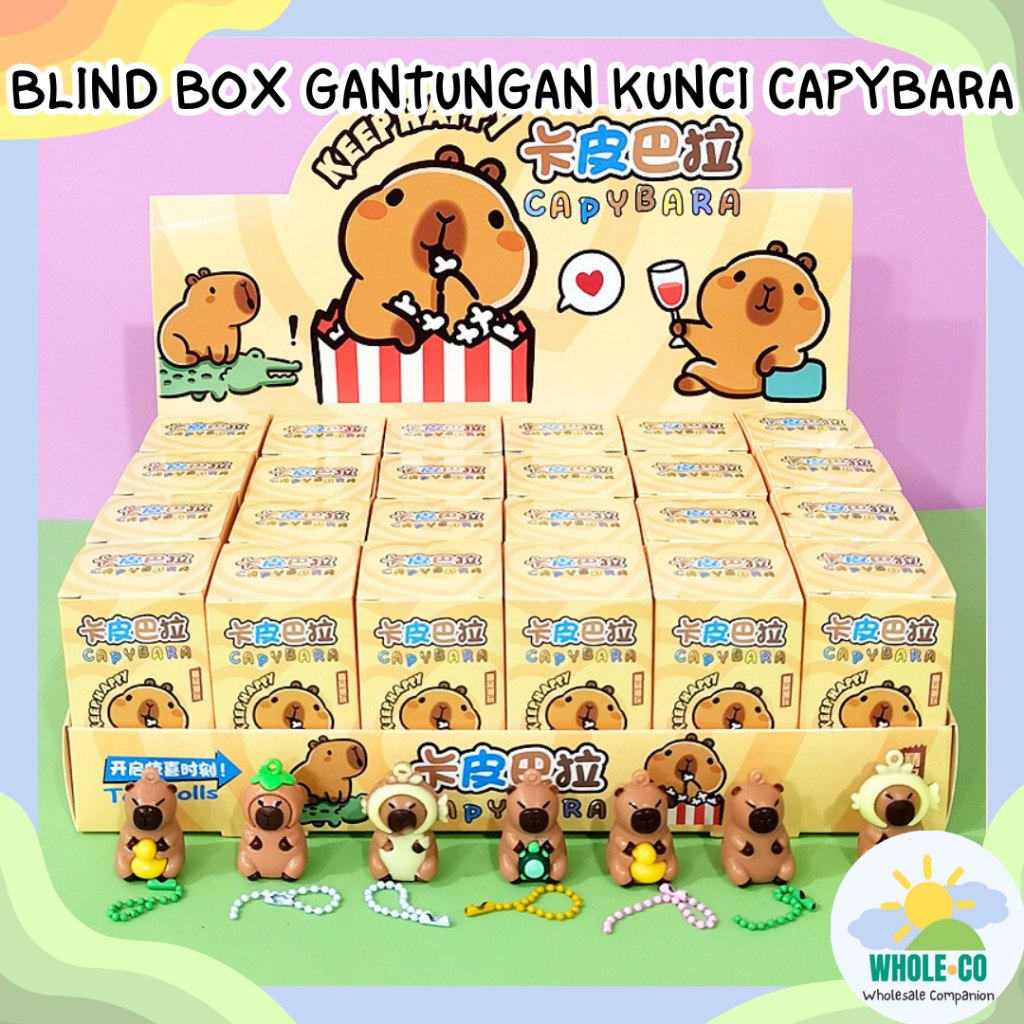 Jual Blind Box Gantungan Kunci Capybara Premium Ganci Misteri bentuk Kapibara Hewan Lucu Unik ...