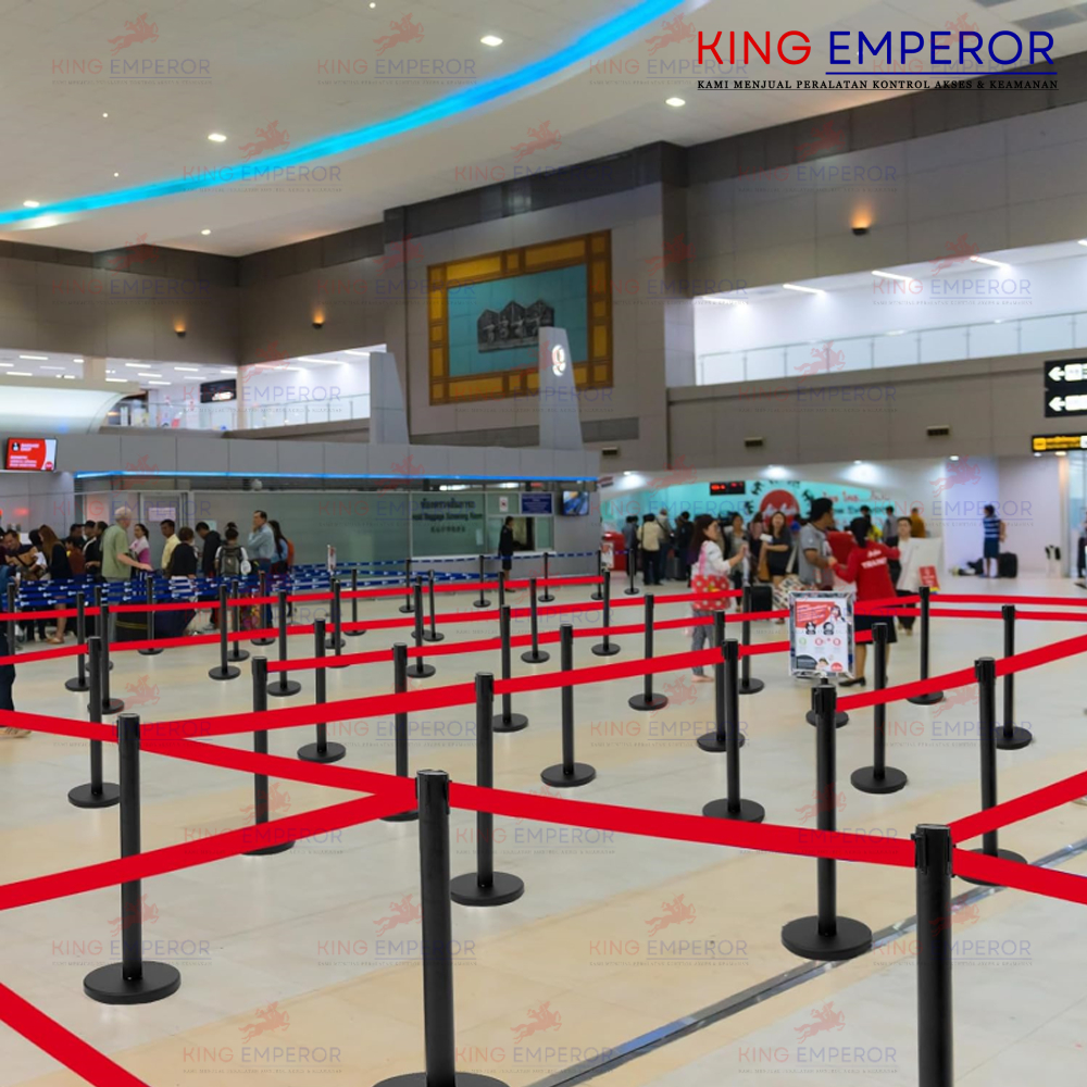 Jual HJK Pita Tiang Antrian 2M PVC Nilon / Queue Ribbon 2M | Shopee ...