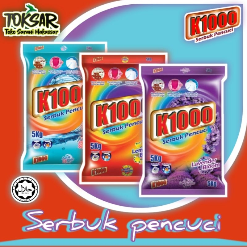 Jual Detergen K-1000 Malaysia 5 kg | Detergen Import | Sabun Cuci ...