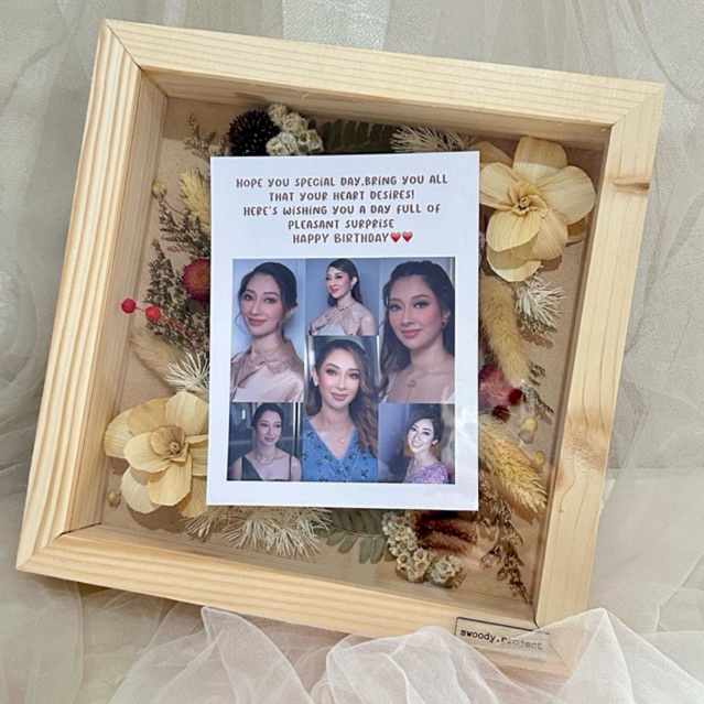 Jual Frame 3D Flower Custom | Flower 3D Frame | Hadiah Ulang Tahun ...