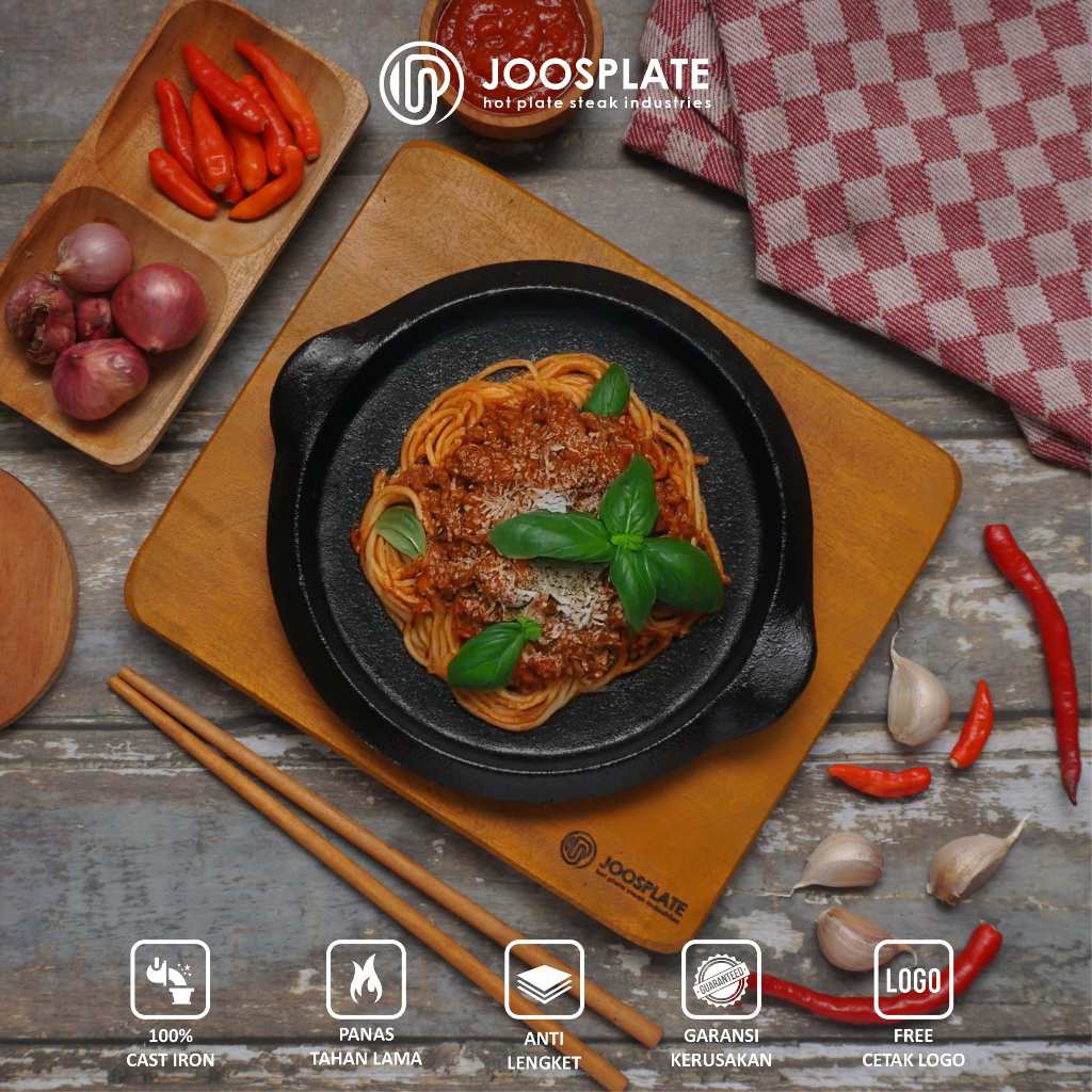 Jual Hot plate steak bulat 16cm atau hotplate bulat kuping | Shopee ...