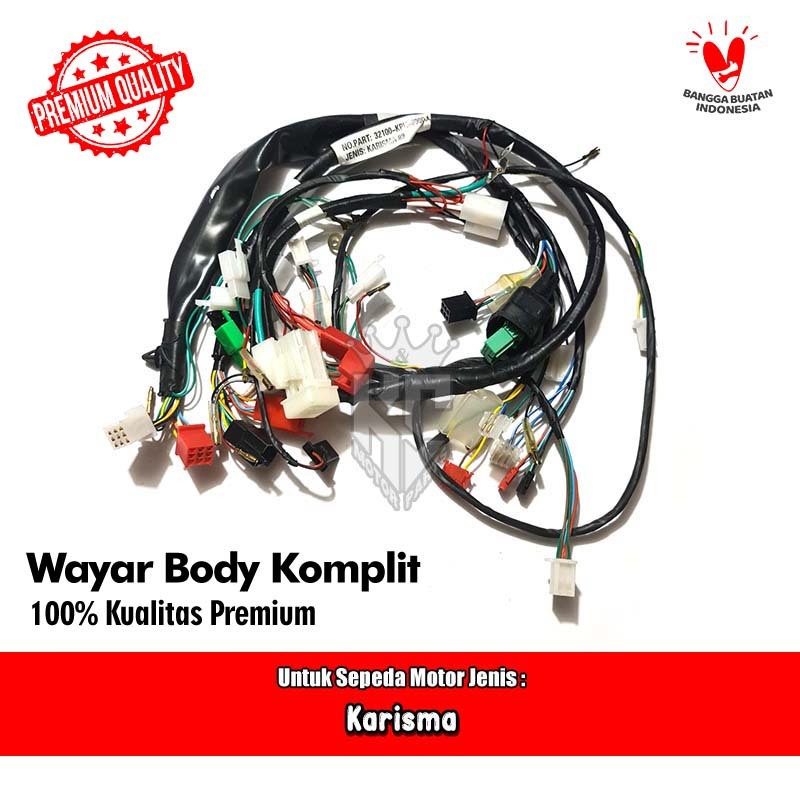 Jual Wayar Kabel Body Bodi Komplit Honda Karisma KPH Kualitas Super | Shopee Indonesia