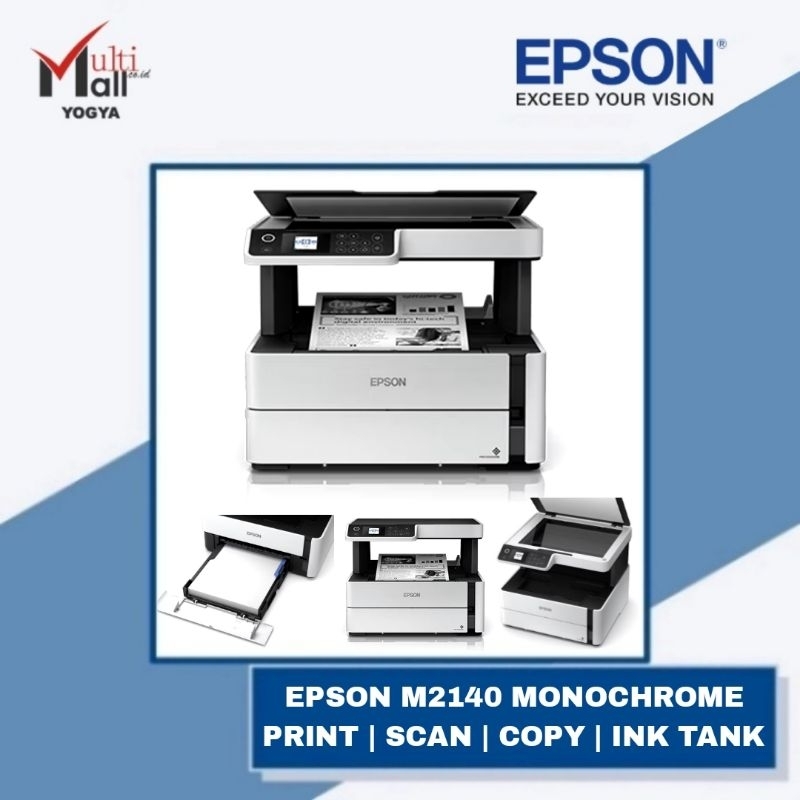 Jual Epson Printer M2140 Monochrome Print Scan Copy All-In-One InkTank ...