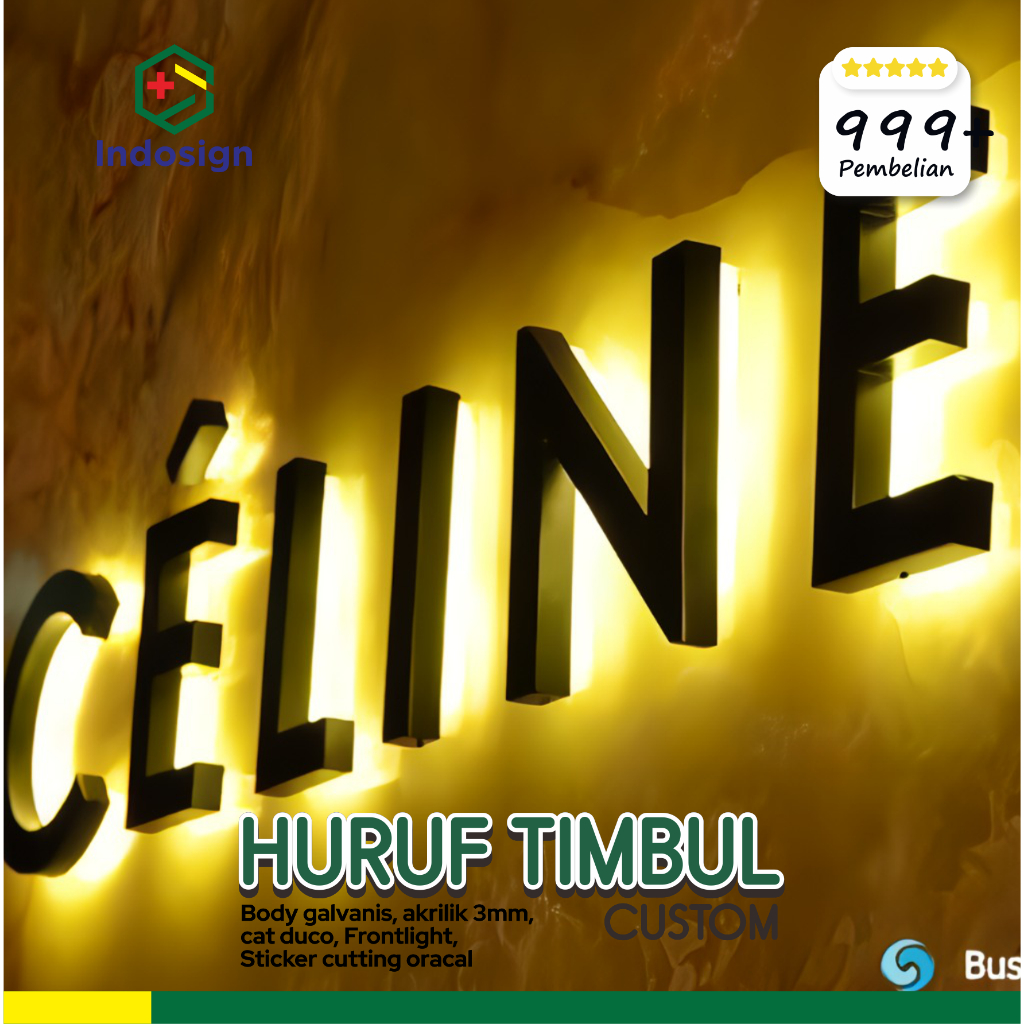 Jual Huruf Timbul Galvanis Backlight LED | Shopee Indonesia