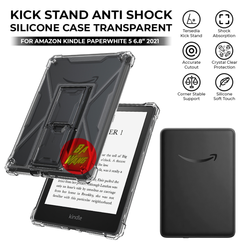 Jual AMAZON Kindle PaperWhite 5 6.8 2021 11th M2L3EK M2L4EK Back Soft ...