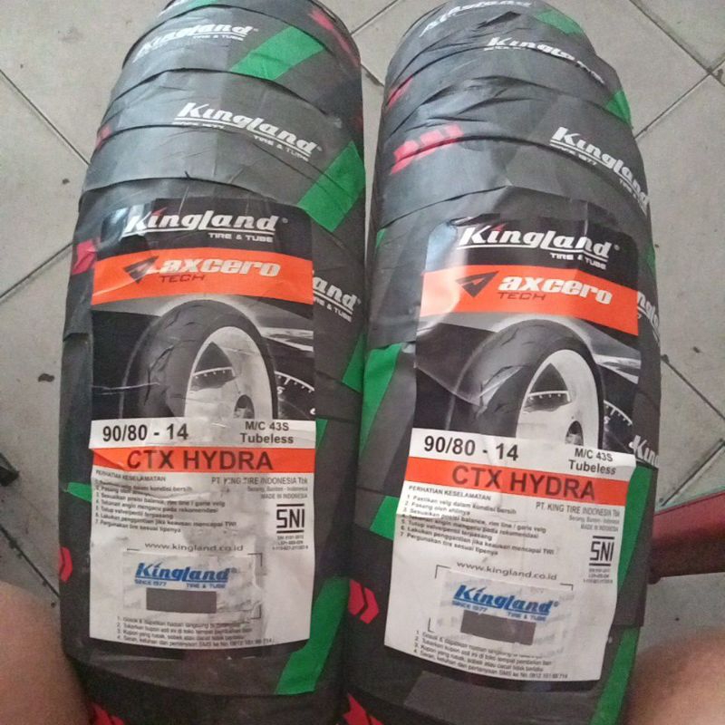 Jual ban kingland ctx hydra ring 14 ukuran 90-80/14 medium compound ...
