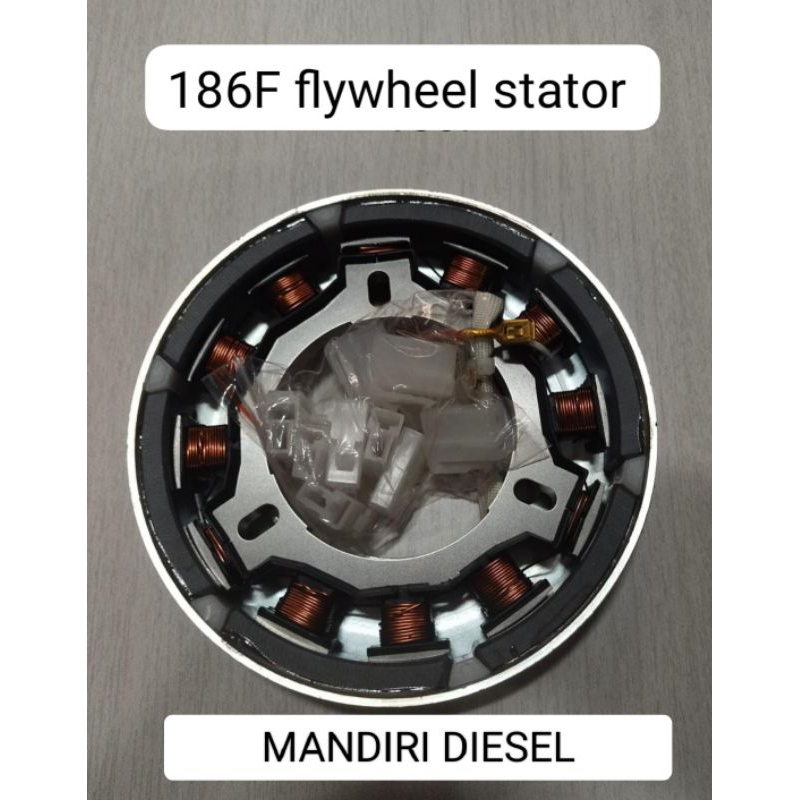 Jual 186F flywheel stator / gulungan genset KIPOR / KAMA 5000 Watt ...
