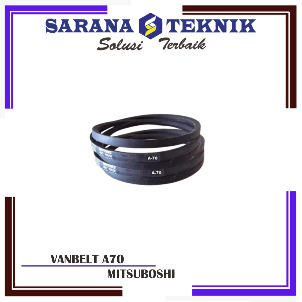 Jual KARET VANBELT / FANBELT / V BELT A70 A71 A72 A73 A74 A75 A76 A77 ...