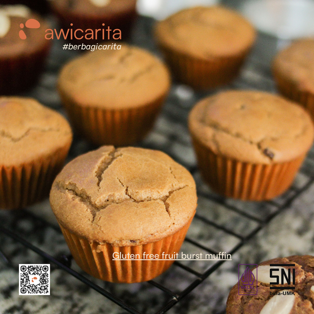 Jual Awicarita Gluten-Free Fruit Burst Muffin - kemasan boks isi 1/2 lusin | Shopee Indonesia