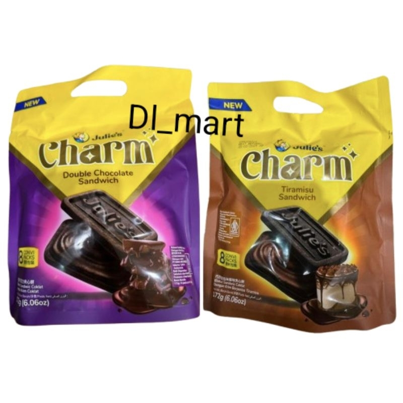 Jual Julies Charm Double Chocolate Julies Charm Tiramisu 172gr /Biskuit ...