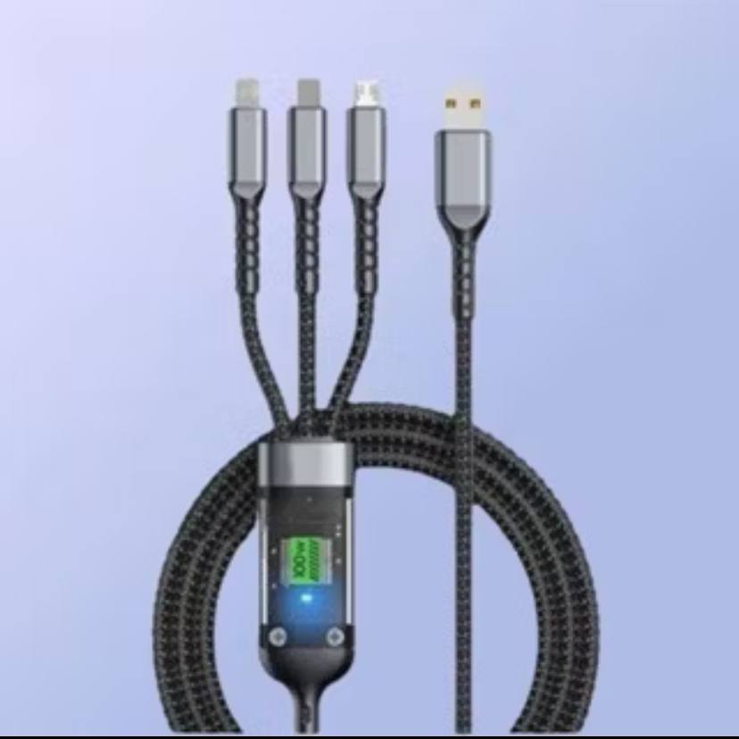 Jual Kabel charge dan data 3in1 ada indikator led | Shopee Indonesia