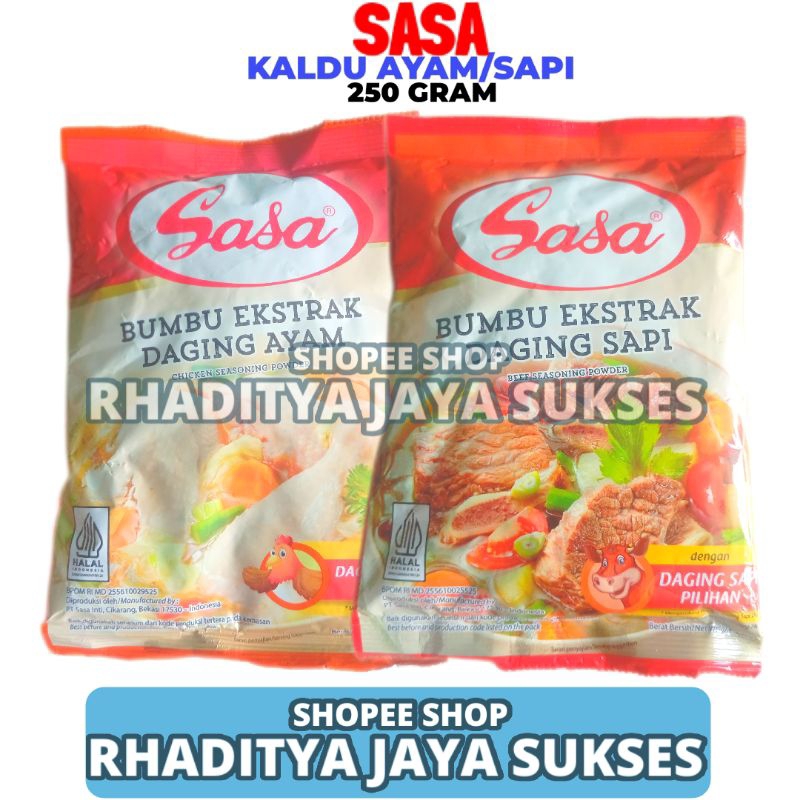 Jual Bumbu Kaldu Ayam Dan Sapi Sasa 250g | Shopee Indonesia