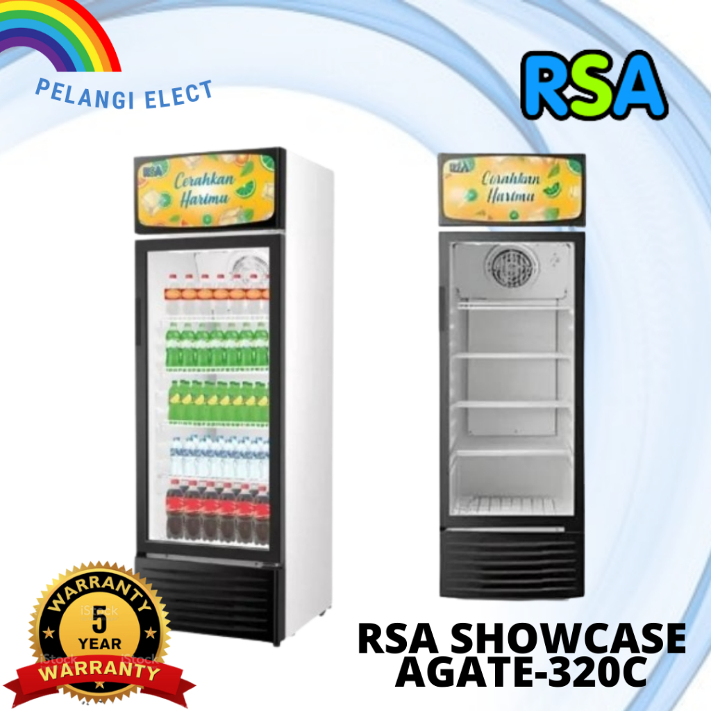 Jual Rsa Agate 320C Showcase Cooler 328L - Agate 320 - Agate 320 ...
