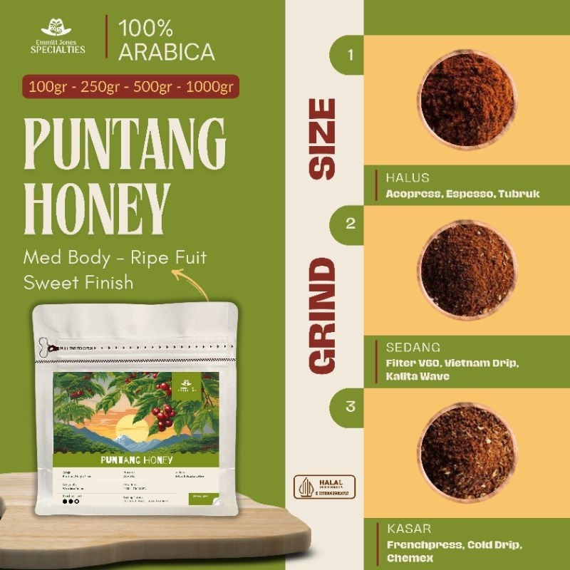 Jual Puntang Honey | Biji Kopi Bubuk Arabica Coffee Bean Grade 1 (100gr ...