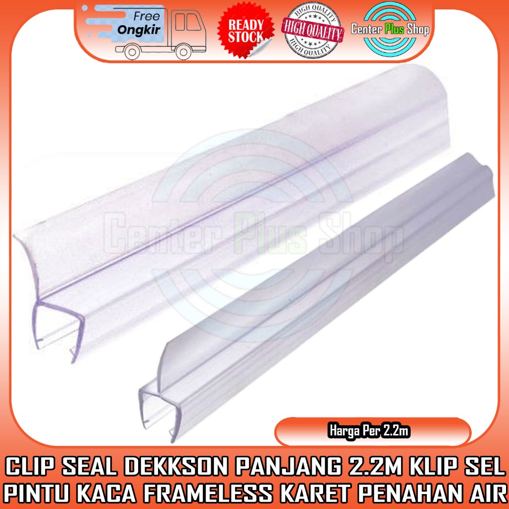 Jual Clip Seal Dekkson Cs Ss Bs 2.2m Klip Sel Sil Pintu Kaca Frameless ...