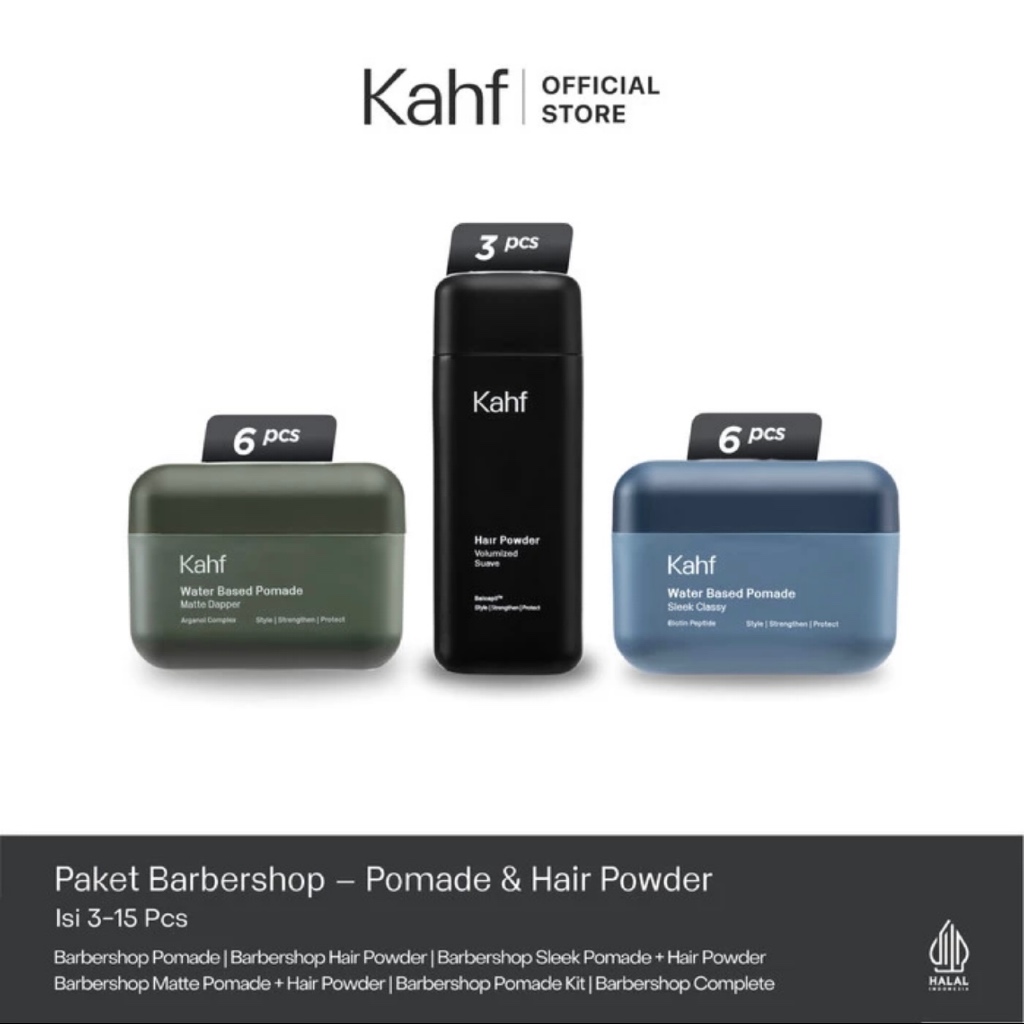 Jual KAHF Hair Care | Minyak Rambut | Matte Sleek Water Based Pomade ...
