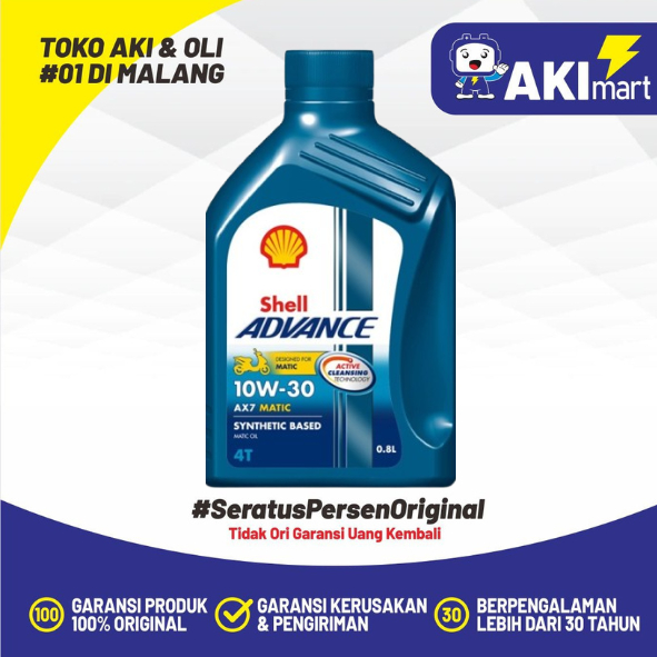 Jual Shell AX7 10W30 Matic 800 ML Oli Motor | Shopee Indonesia
