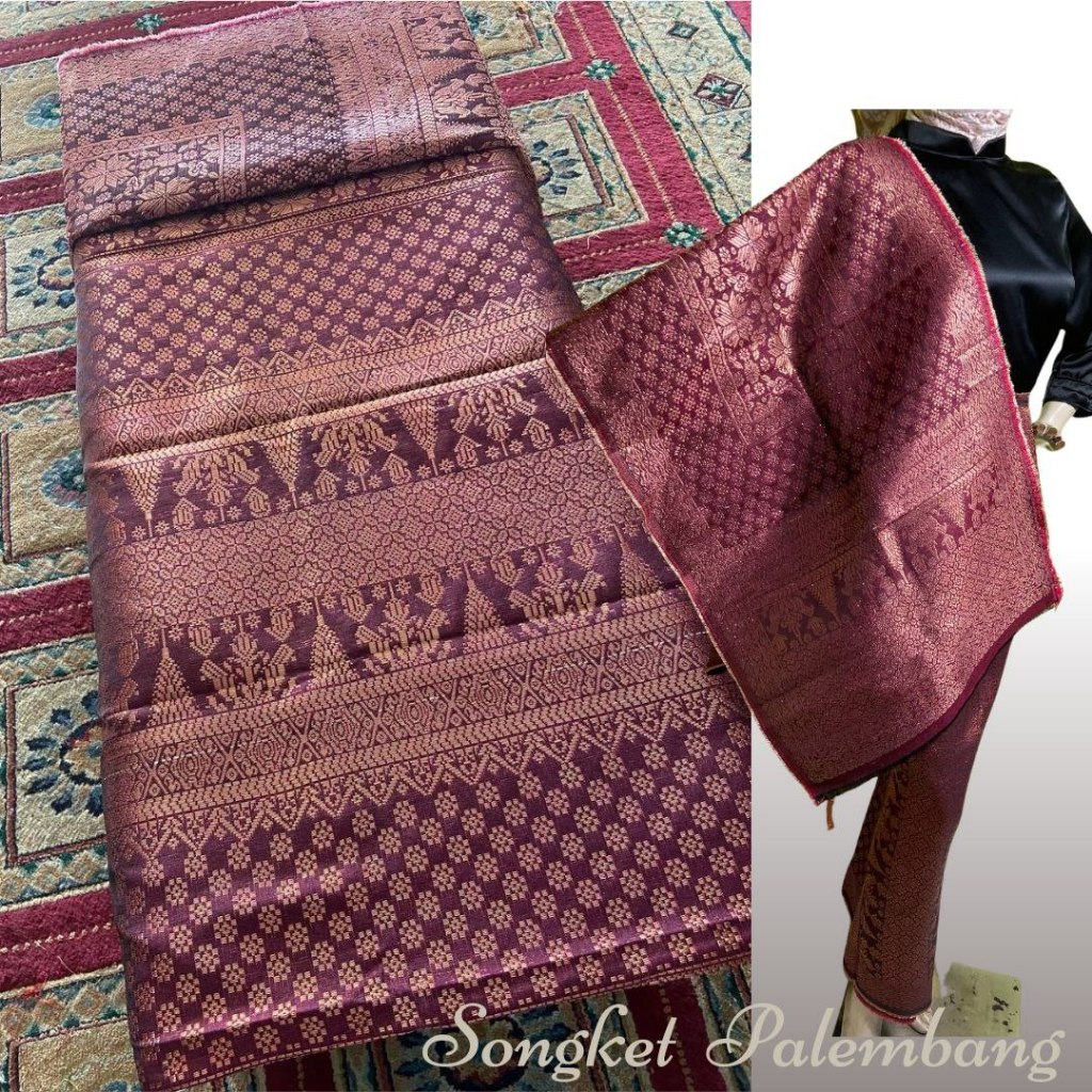 Jual Tino Songket - Songket ATBM Tebal Lepus Khas Palembang Berbagai Macam Motif dan Warna ...