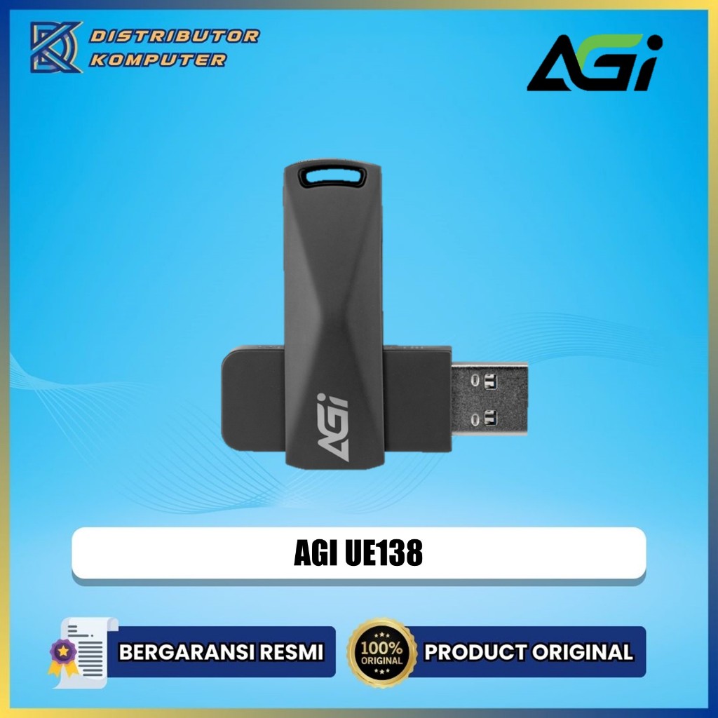 Jual AGI FLASHDISK UE138 FLASH DRIVE METAL USB 3.2 GEN 1 METAL SLIM ...