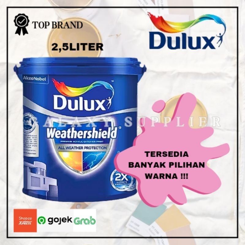 Jual DULUX WEATHERSHIELD - PREMIUM ACRYLIC EXTERIOR PAINT 2,5 LITER ...