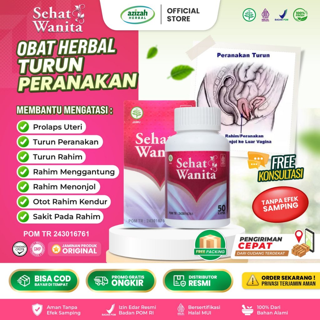 Jual Obat Turun Peranakan Prolaps Uterus Rahim Menurun Kendor Menonjol ...