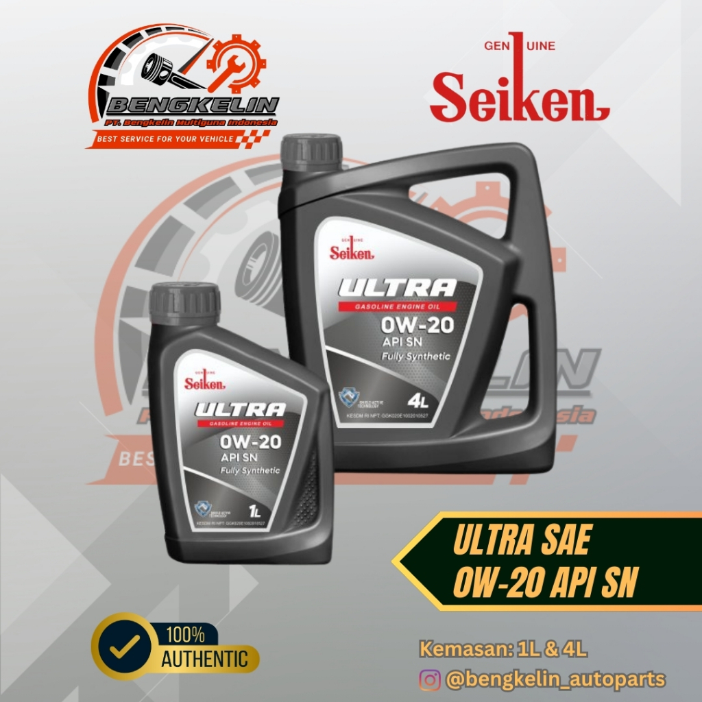 Jual OLI MESIN MOBIL SEIKEN ULTRA SAE 0W-20 API SN | Shopee Indonesia