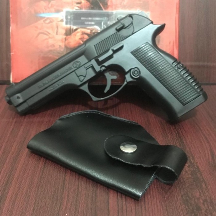 Jual Korek Api Gas Bara Pistol Besar Besi Bisa Kokang gass bisa isi ...