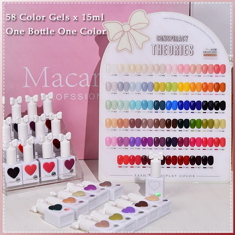 Jual 58 Warna UV Gel Nail Set / Kutek Gel 15ml Polish 1 Set Conspiracy ...