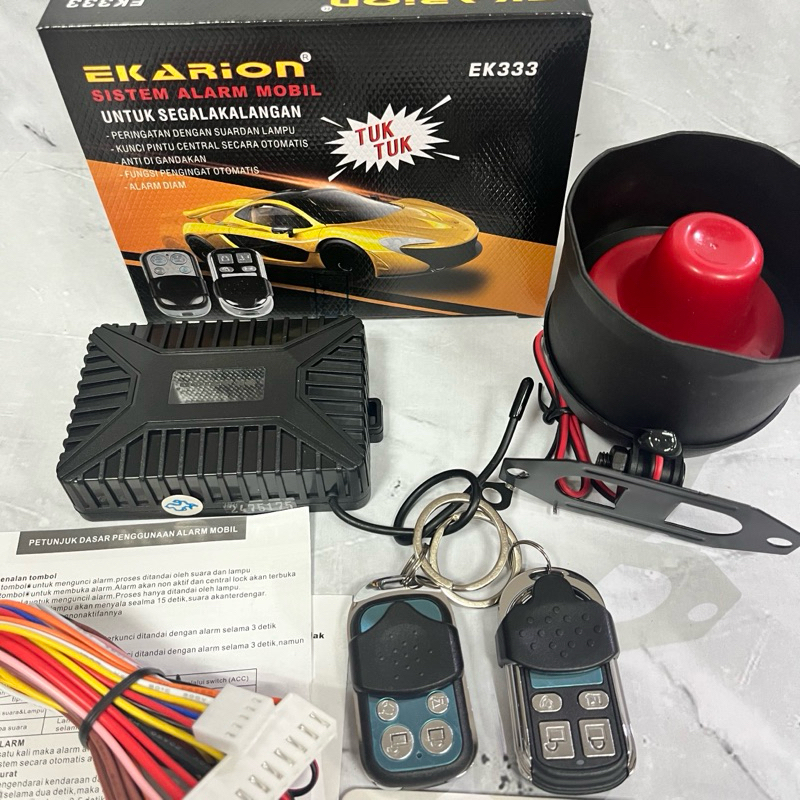 Jual Alarm ekarion alarm mobil alarm tuk tuk remote alarm mobil ...