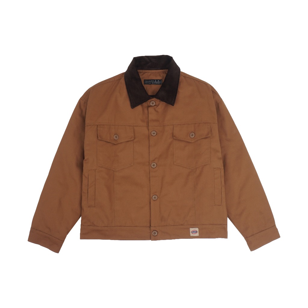 Jual Goster Trucker Jacket Boxy Fit - Dallas Duck Brown | Shopee Indonesia