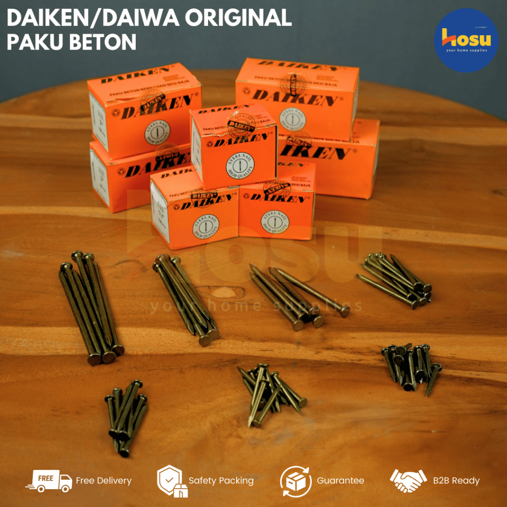Jual DAIKEN/DAIWA Paku Beton Tembok Magnet Serbaguna 2.5 3 4 5 6 8 10 ...