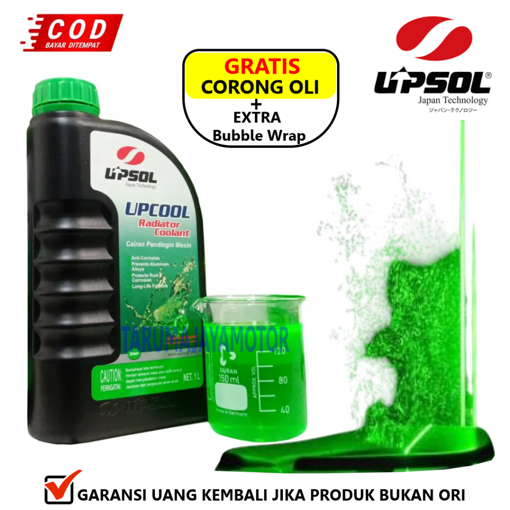 Jual Air Radiator Coolant UPSOL 1 Liter Motor Mobil Anti Korosi ...