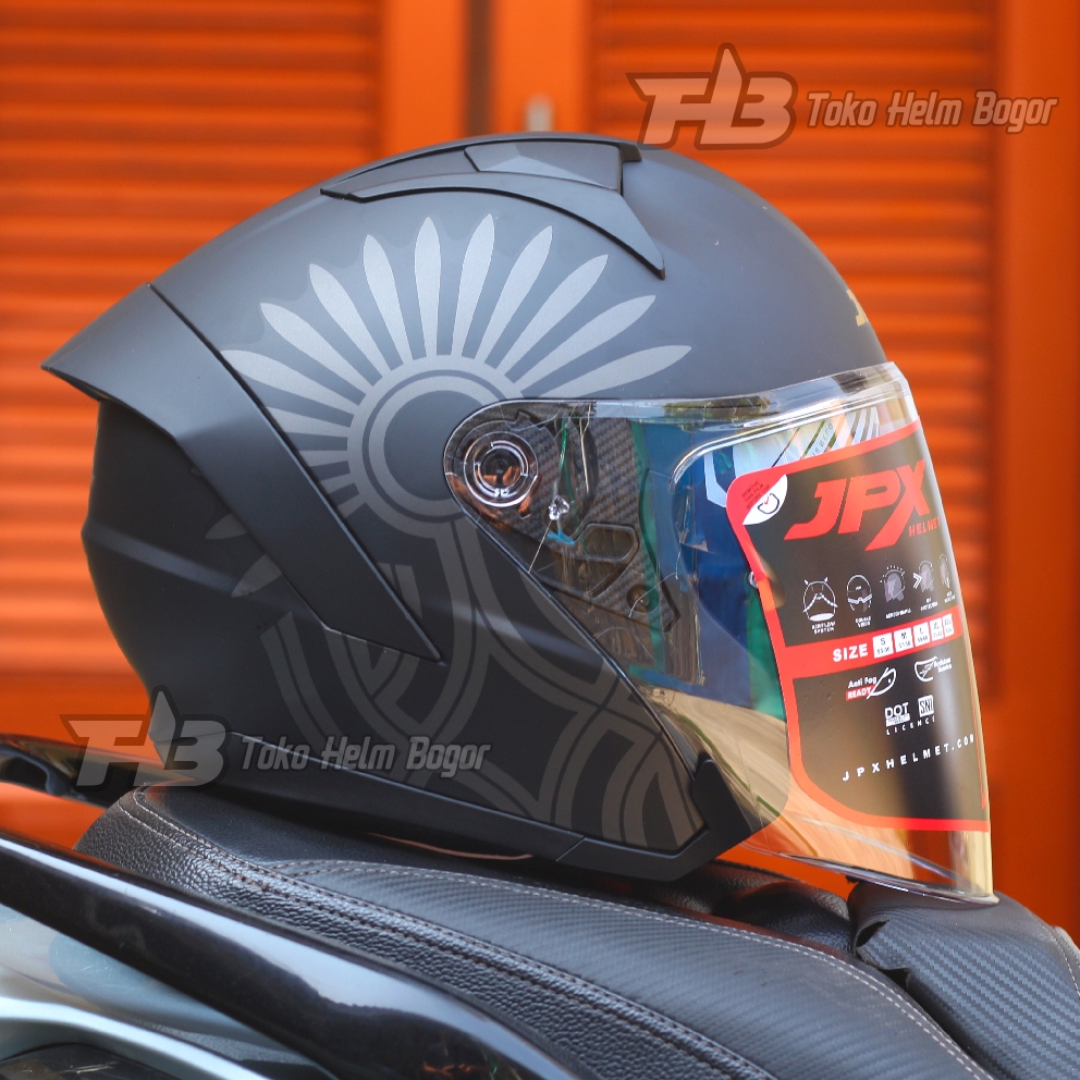Jual HELM JPX NOVA X V2 SERI N9 BLACK DOF | Shopee Indonesia