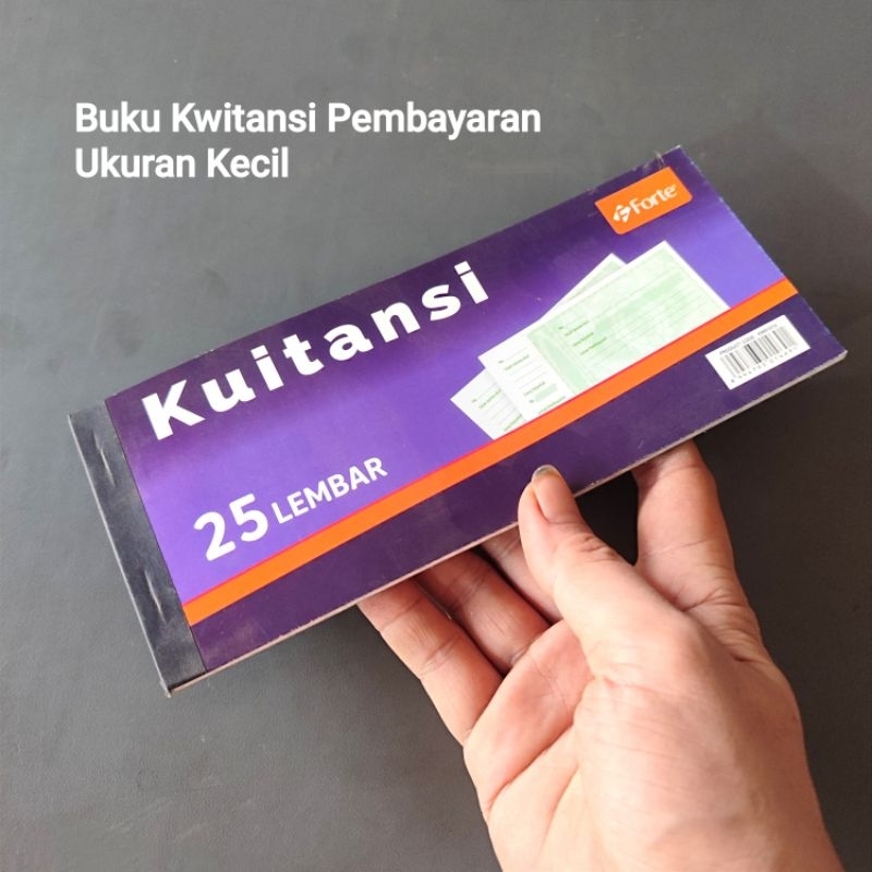 Jual 2 Pcs Buku Kwitansi Pembayaran Kecil FORTE | Shopee Indonesia