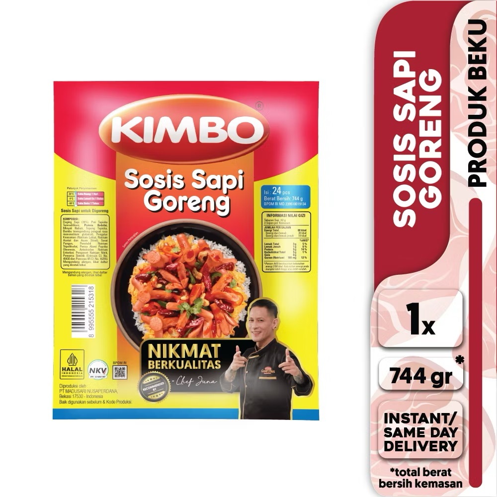 Jual KIMBO Sosis Sapi Goreng isi 24pcs | Shopee Indonesia