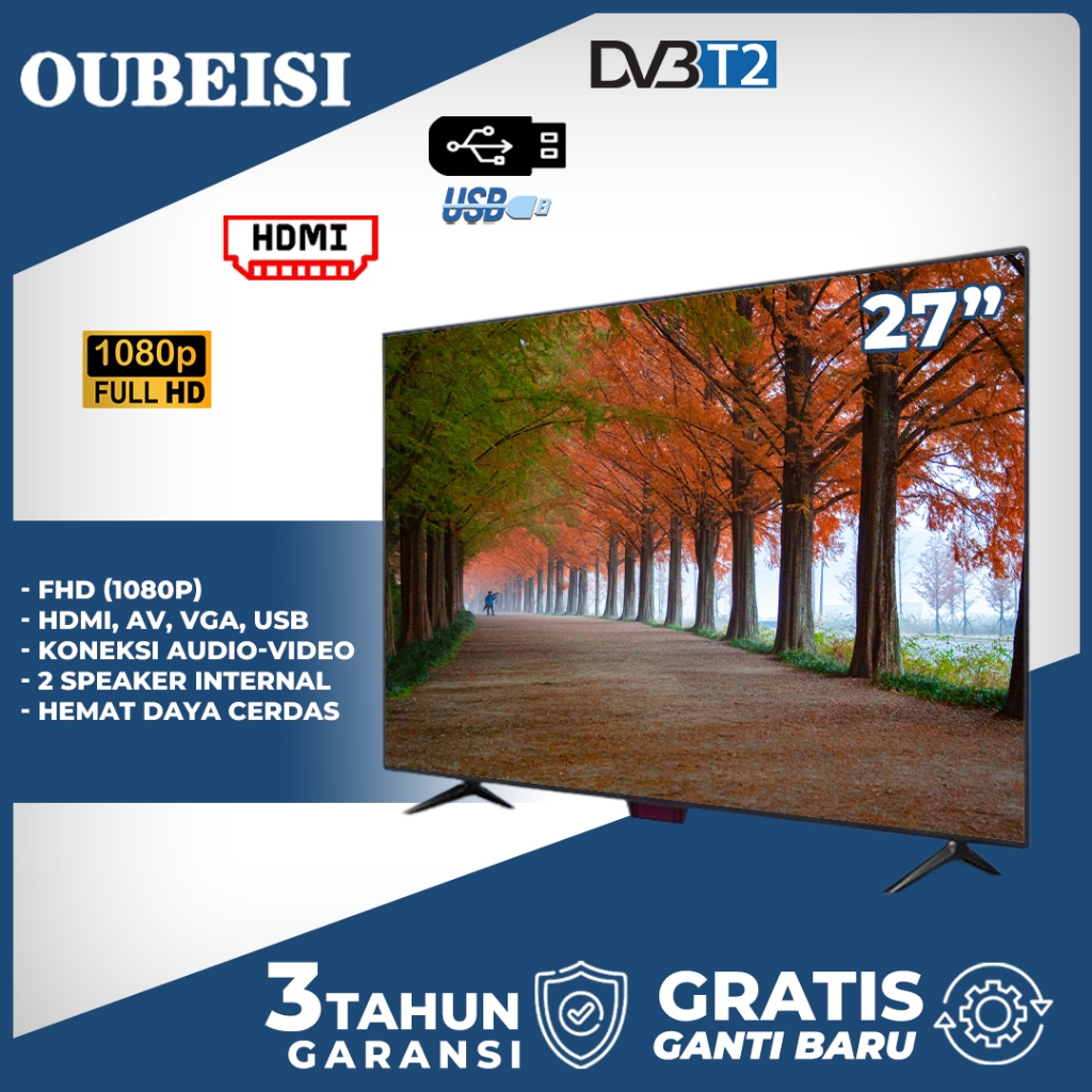 Jual OUBEISI TV LED 27 inch Tv Led Digital 22/24/25/27/30/32 inch ...