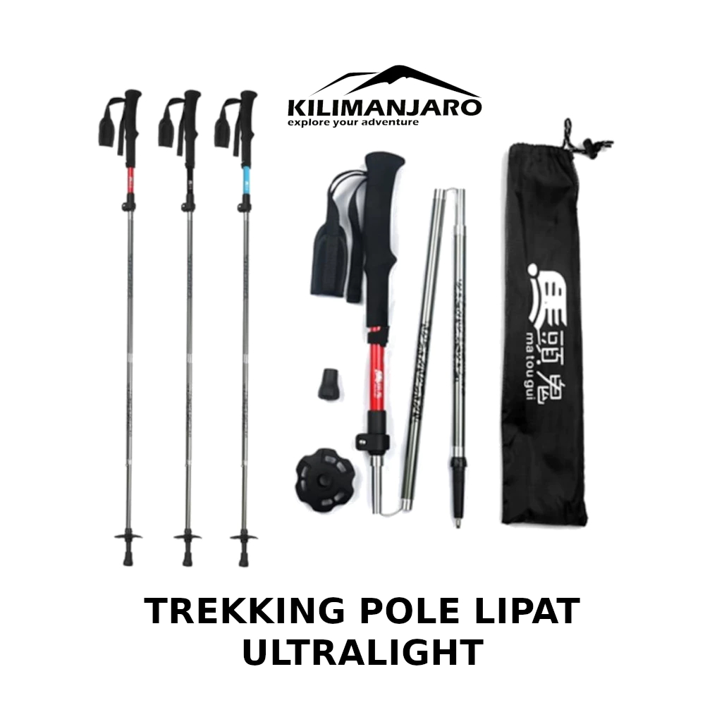 Jual Trekking Pole Lipat ULtralight - Tongkat Hiking - Tracking Pole ...